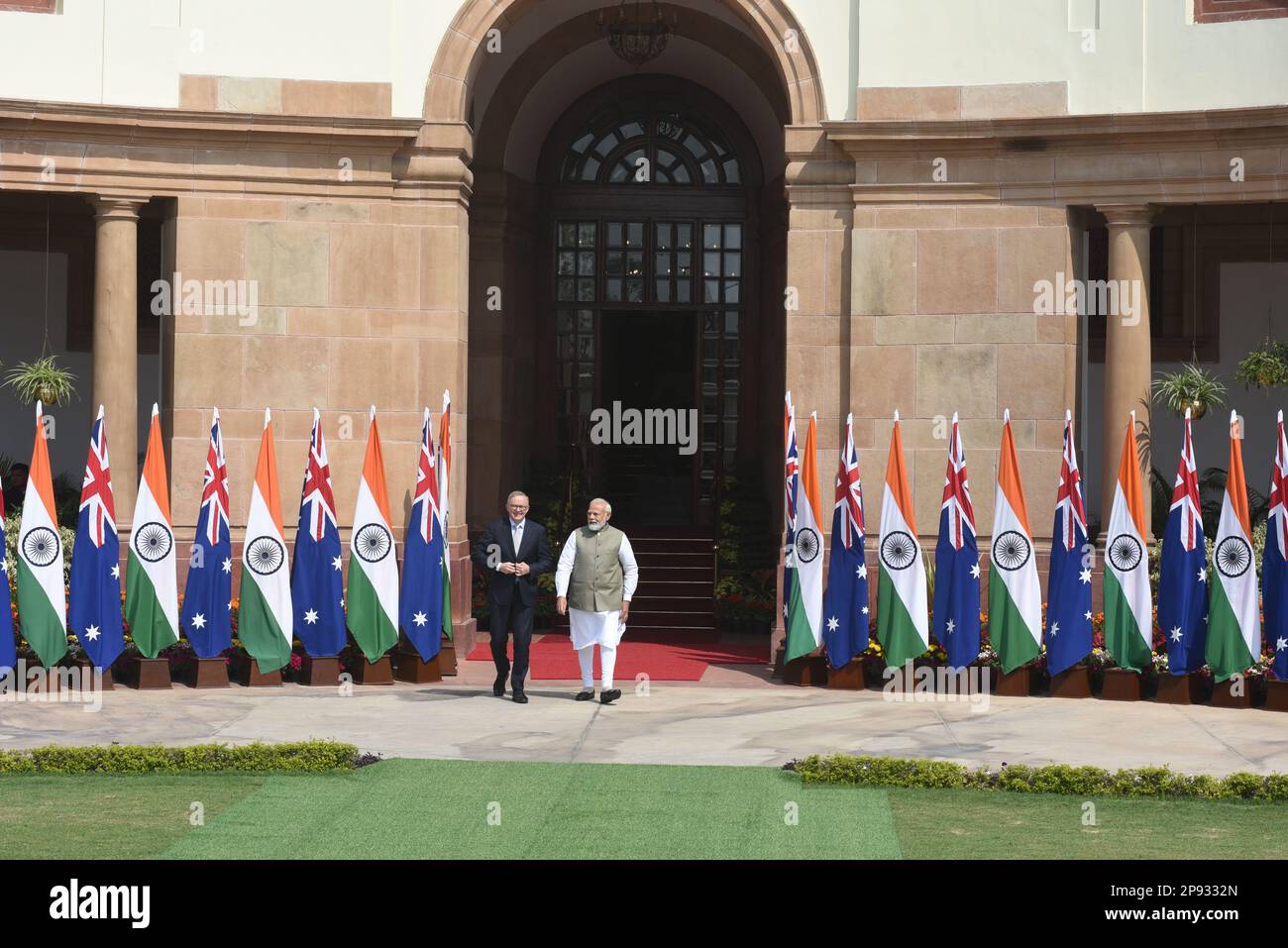 New Delhi, India. 10th Mar, 2023. Prime Minister Narendra Modi with his ...