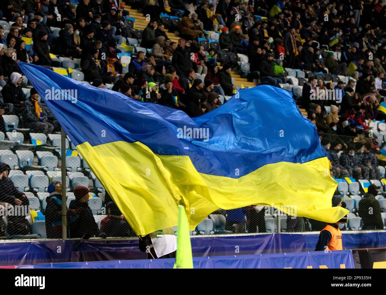 Odessa, Ukraine - Nov. 2021: Ukrainian football fans in stands of ...