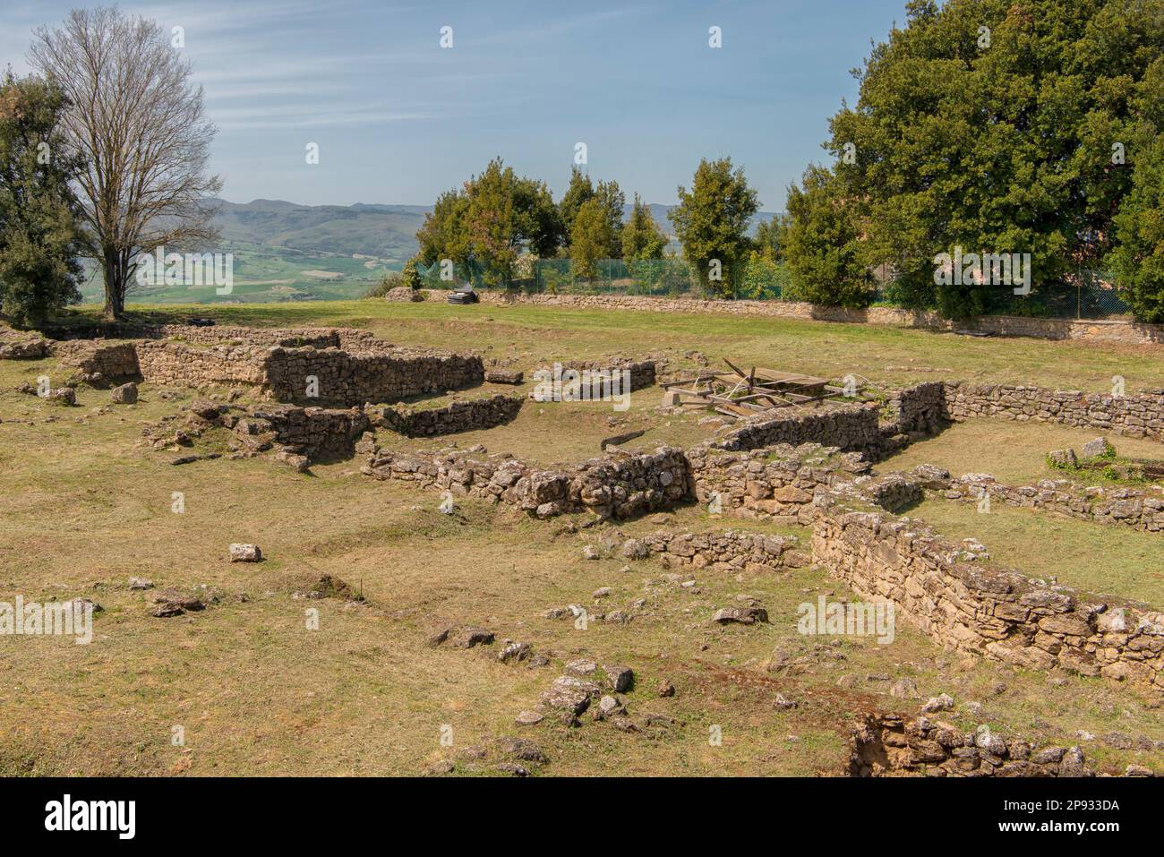 Etruscan Acropolis in Volterra, Italy Stock Photo - Alamy