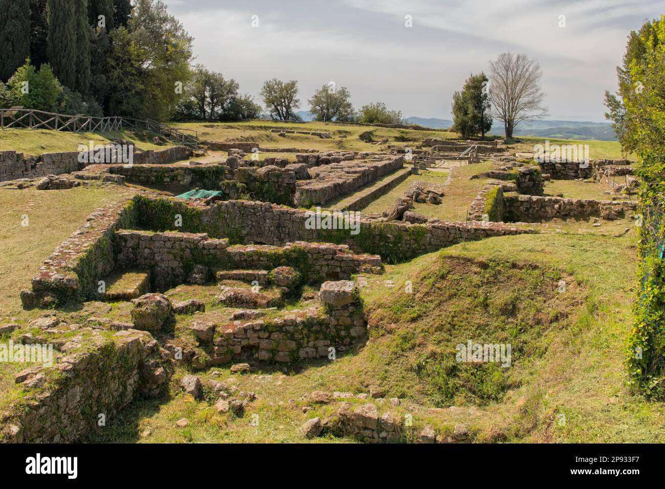 Etruscan Acropolis in Volterra, Italy Stock Photo - Alamy