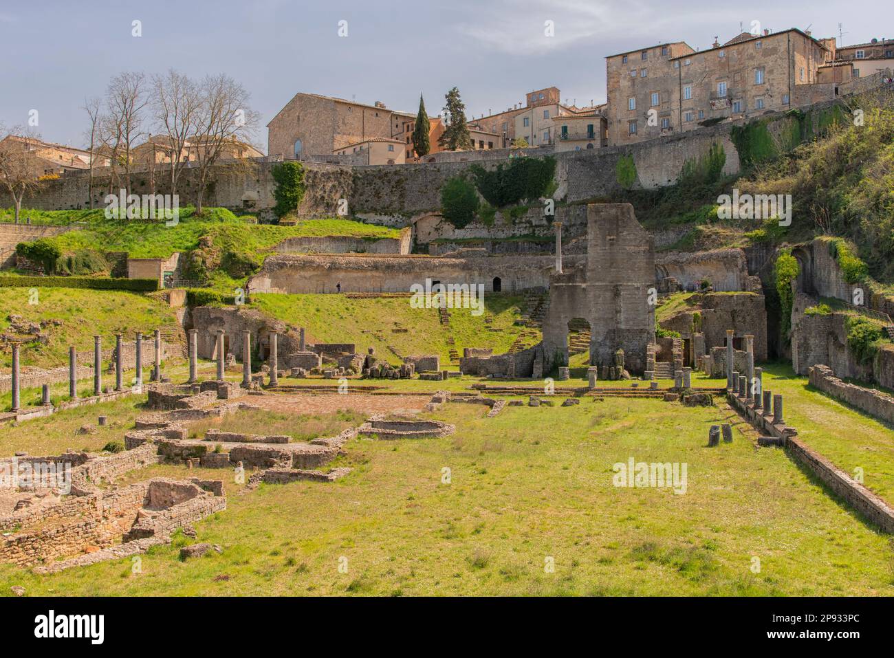 Ruins roman amphitheater volterra in hi-res stock photography and ...