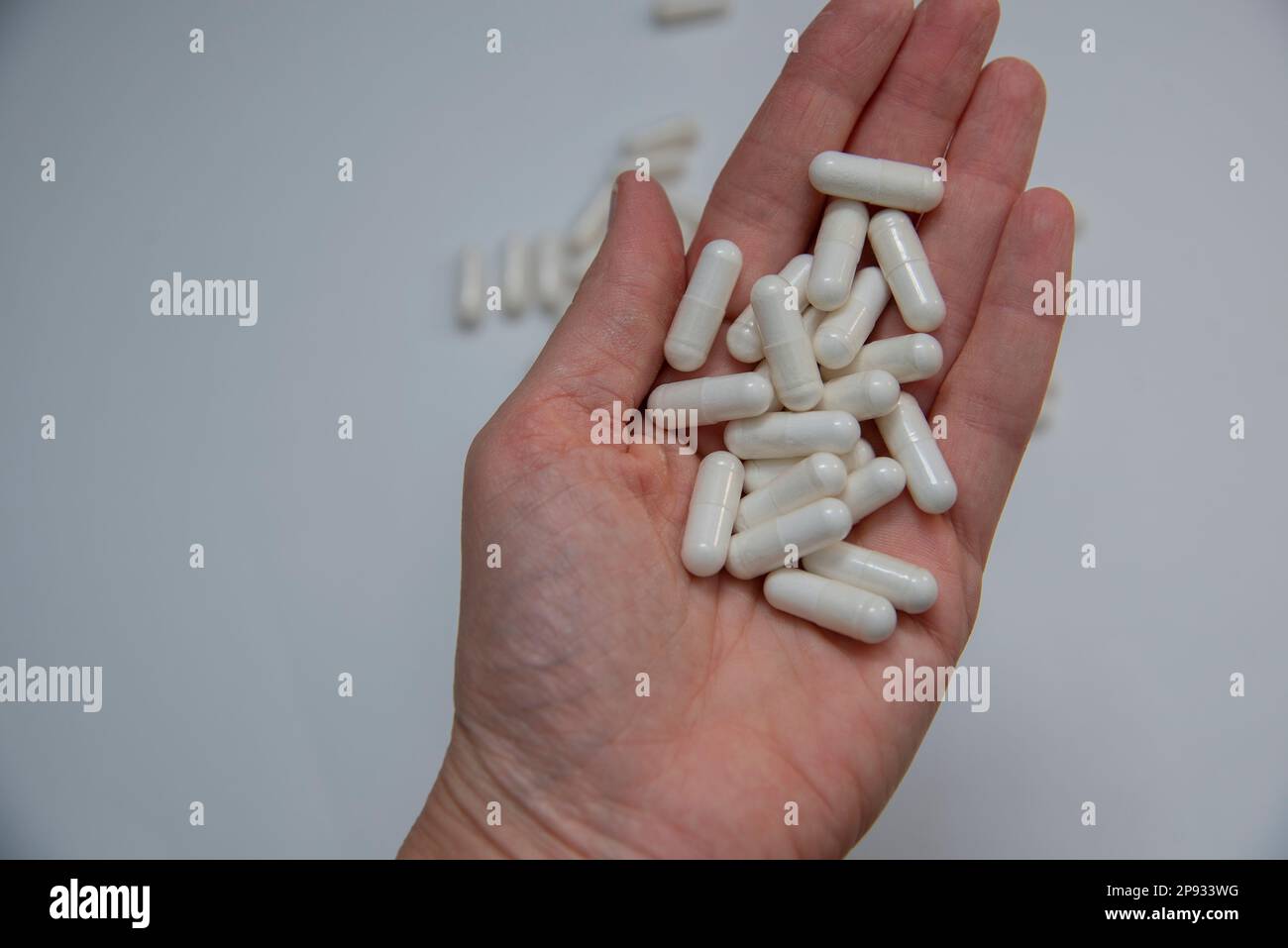 Minimal medical concept. Flat lay, top view, copy space Stock Photo - Alamy