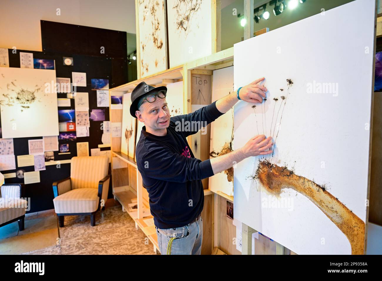 Prague, Czech Republic. 10th Mar, 2023. Czech artist Kristof Kintera ...