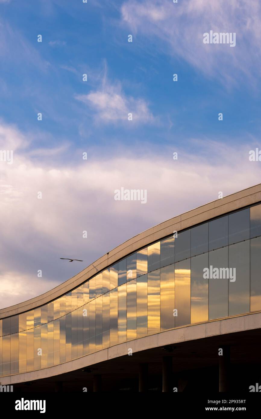 Windows architecture sunset reflection hi-res stock photography and ...