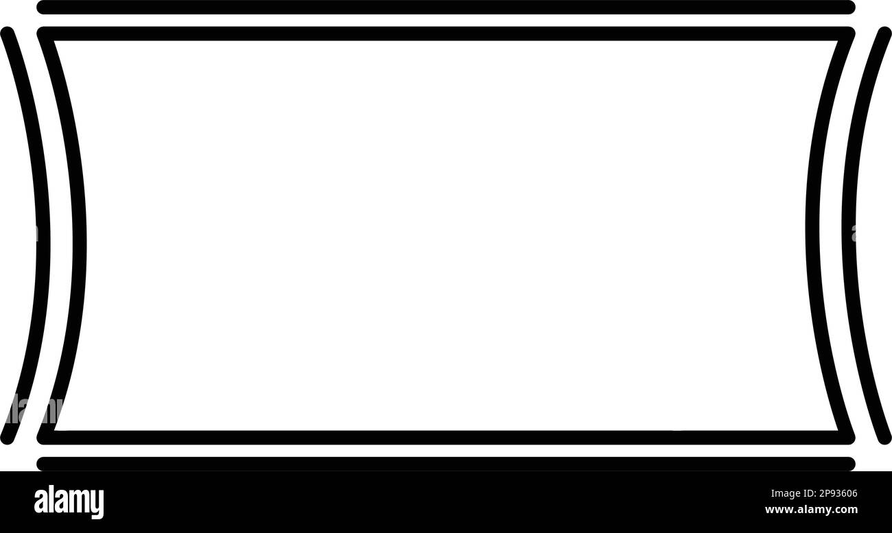 Rectangle Frame Shape Icon Decorative Vintage Border Doodle Element