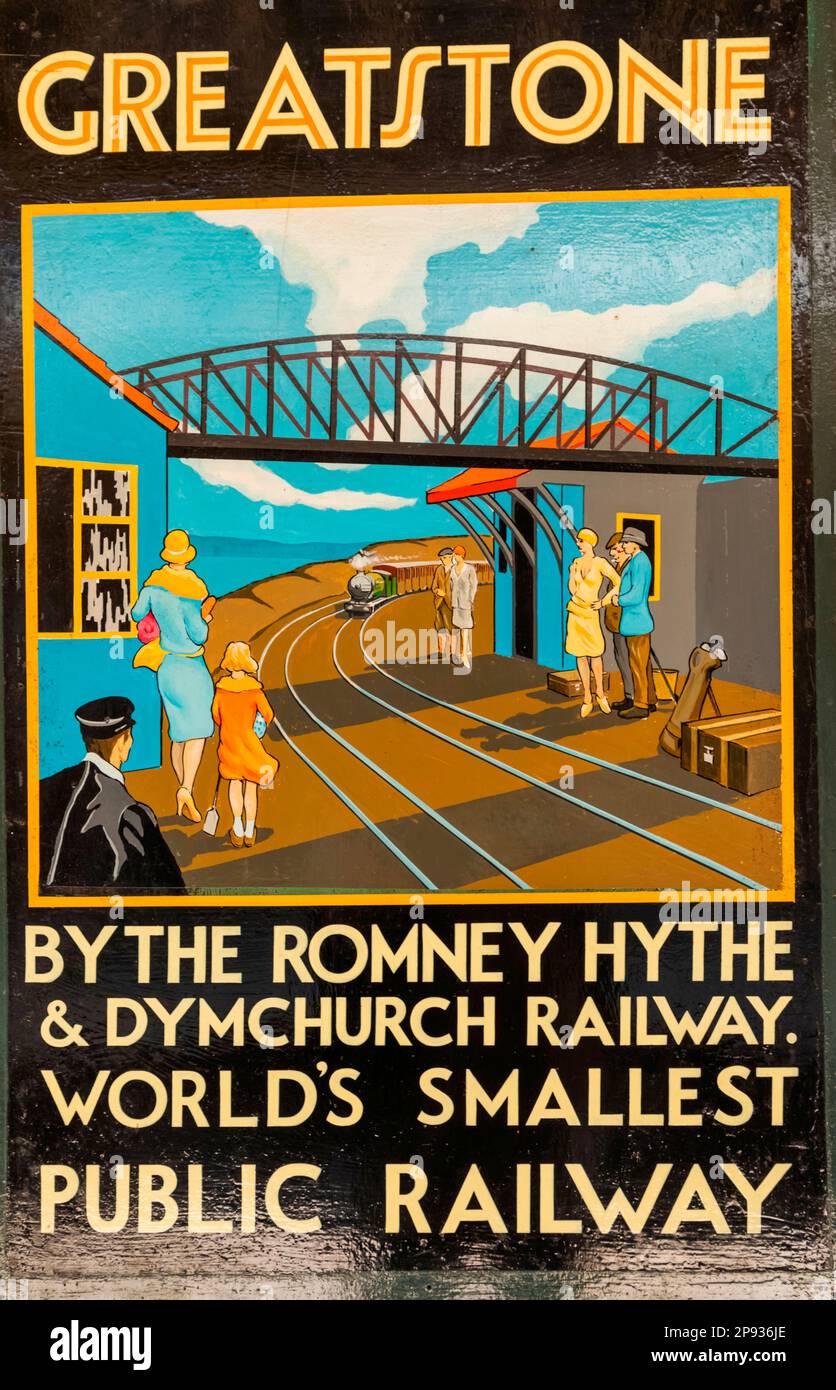 England, Kent, Dungeness, Vintage Advertising Poster for Greatstone ...