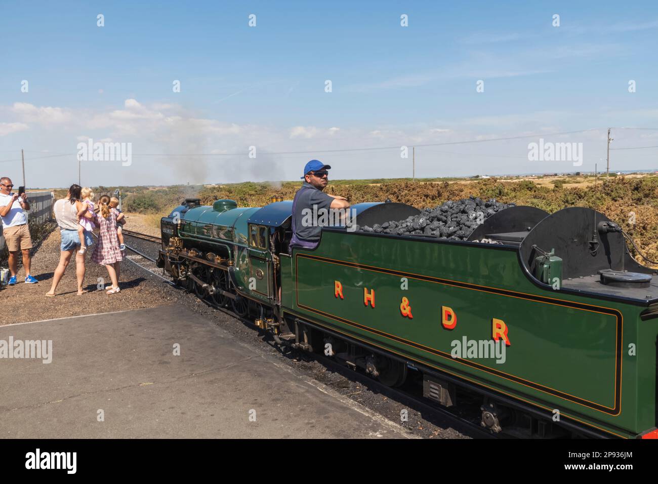 England, Kent, Dungeness, The Romney Hythe and Dymchurch Railway, Steam ...