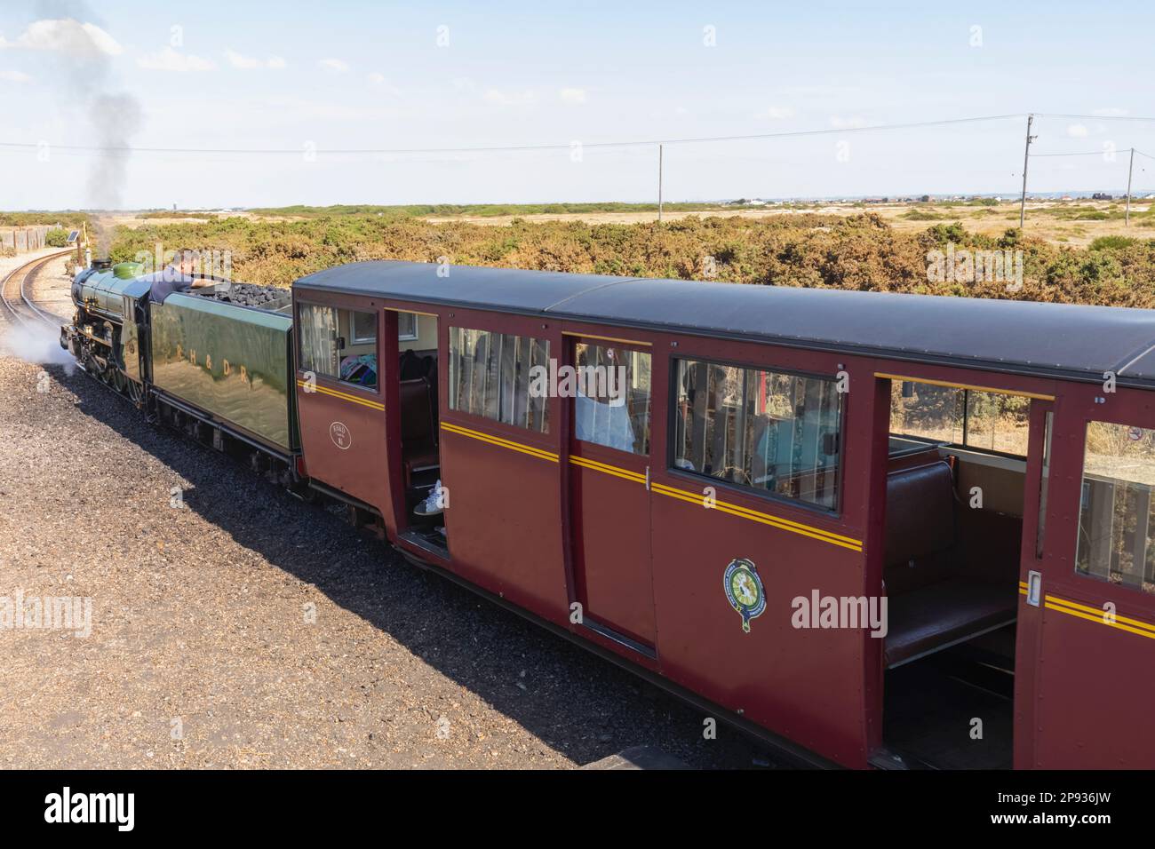 England, Kent, Dungeness, The Romney Hythe and Dymchurch Railway, Steam ...