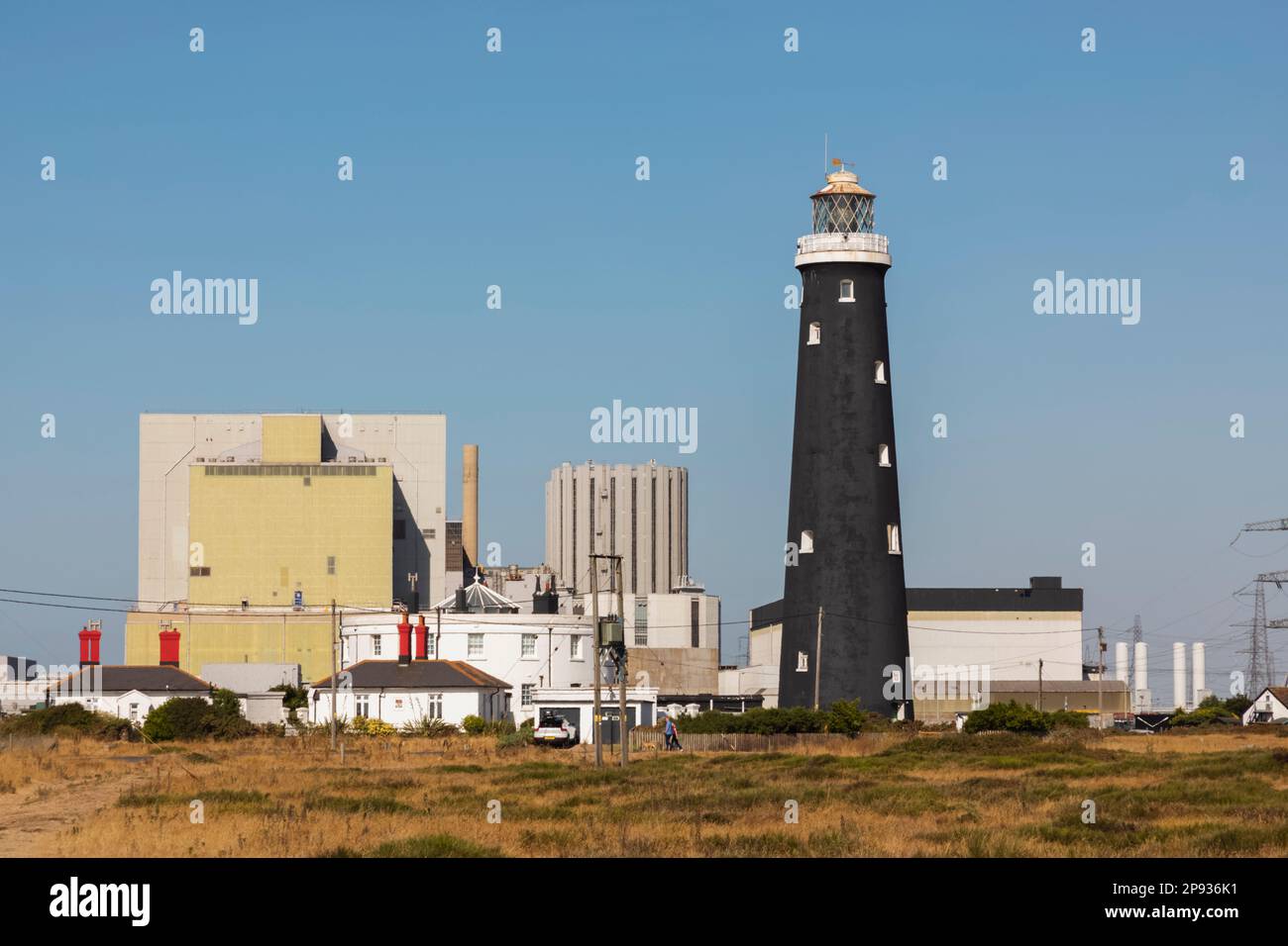 England, Kent, Dungeness, The Old Lighthouse and Dungeness Nuclear ...