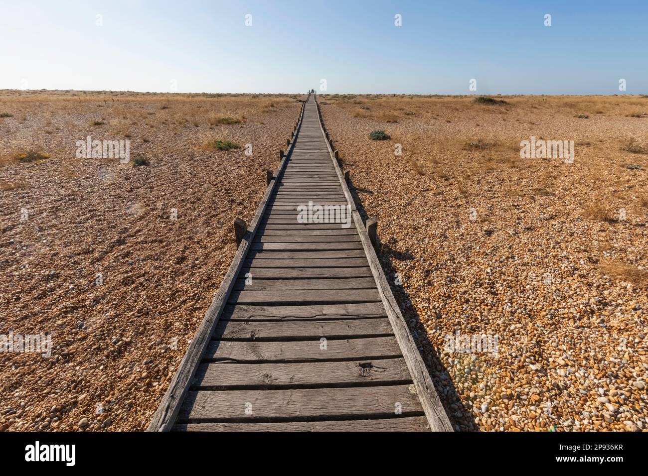 Wooden walkway on shingle hi-res stock photography and images - Alamy