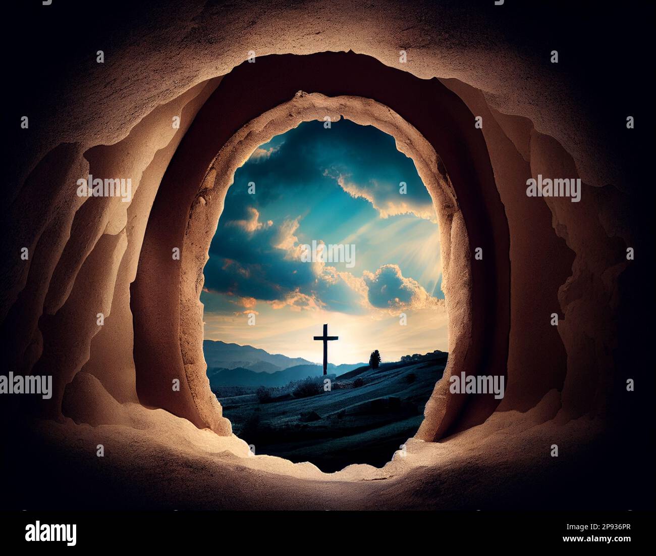 Crucifixion death and resurrection hi-res stock photography and images ...