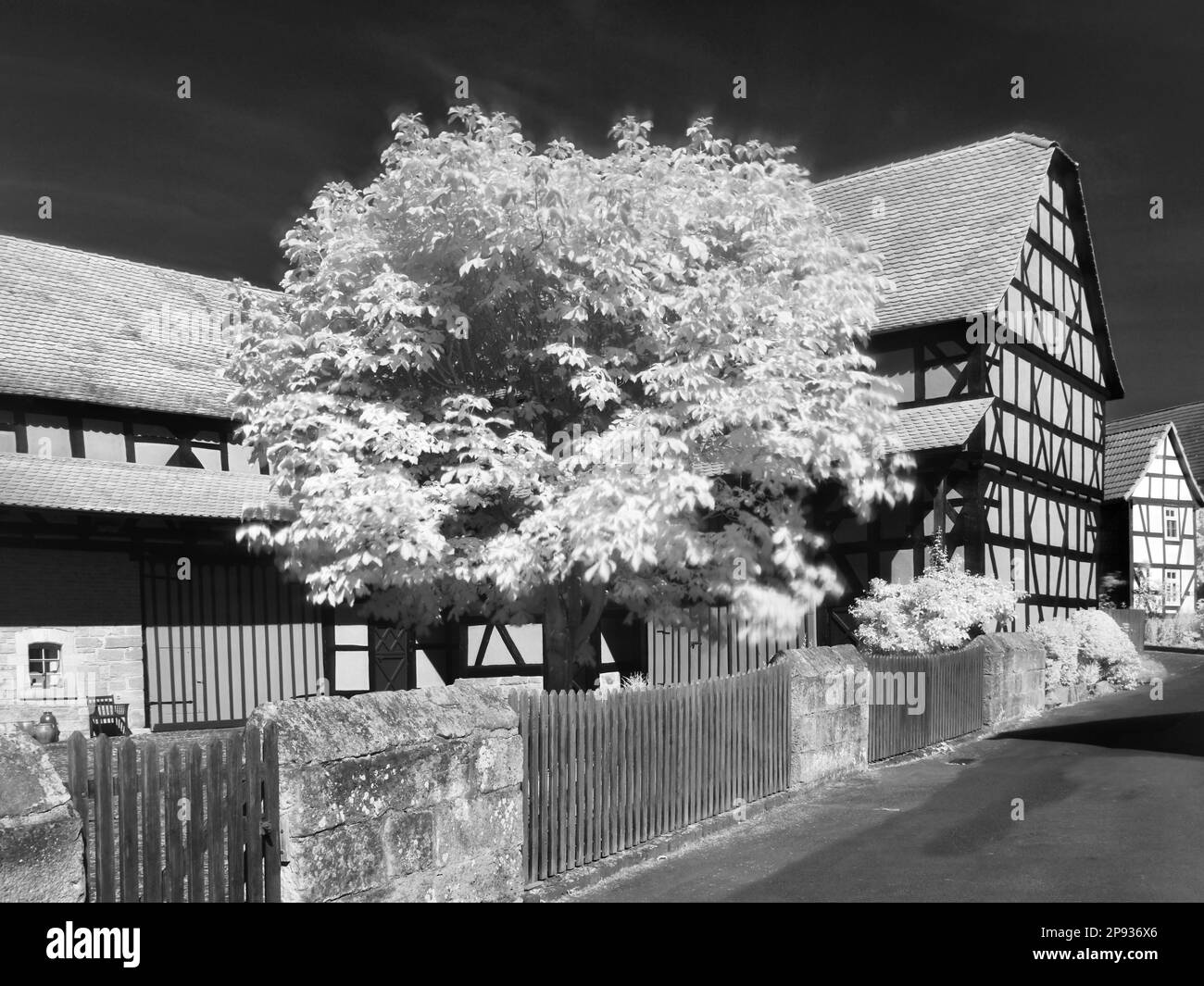 Europe, Germany, Hesse, Central Hesse, Marburger Land, half-timbered ...