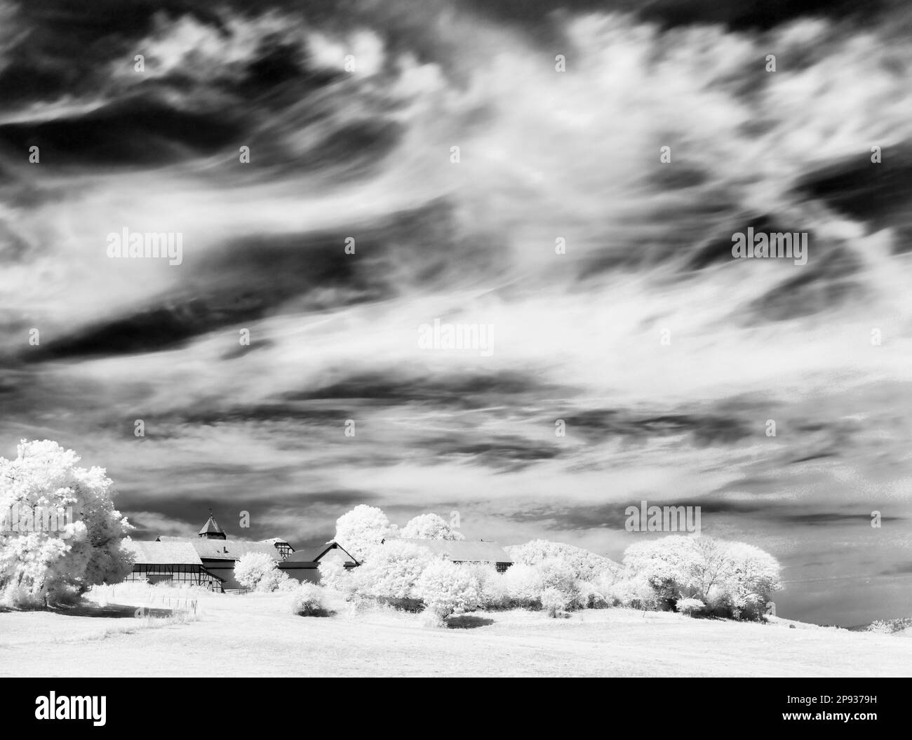 Europe, Germany, Hesse, Central Hesse, Marburger Land, cloudy ...