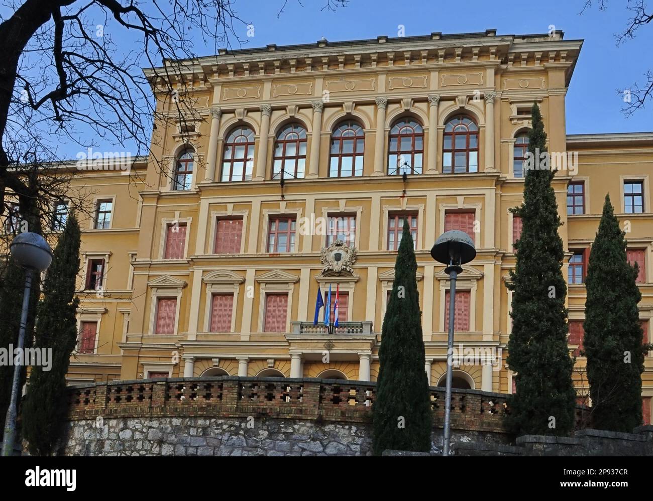 Gymnasium in Rijeka. First Croatian High School of Susak was built in ...