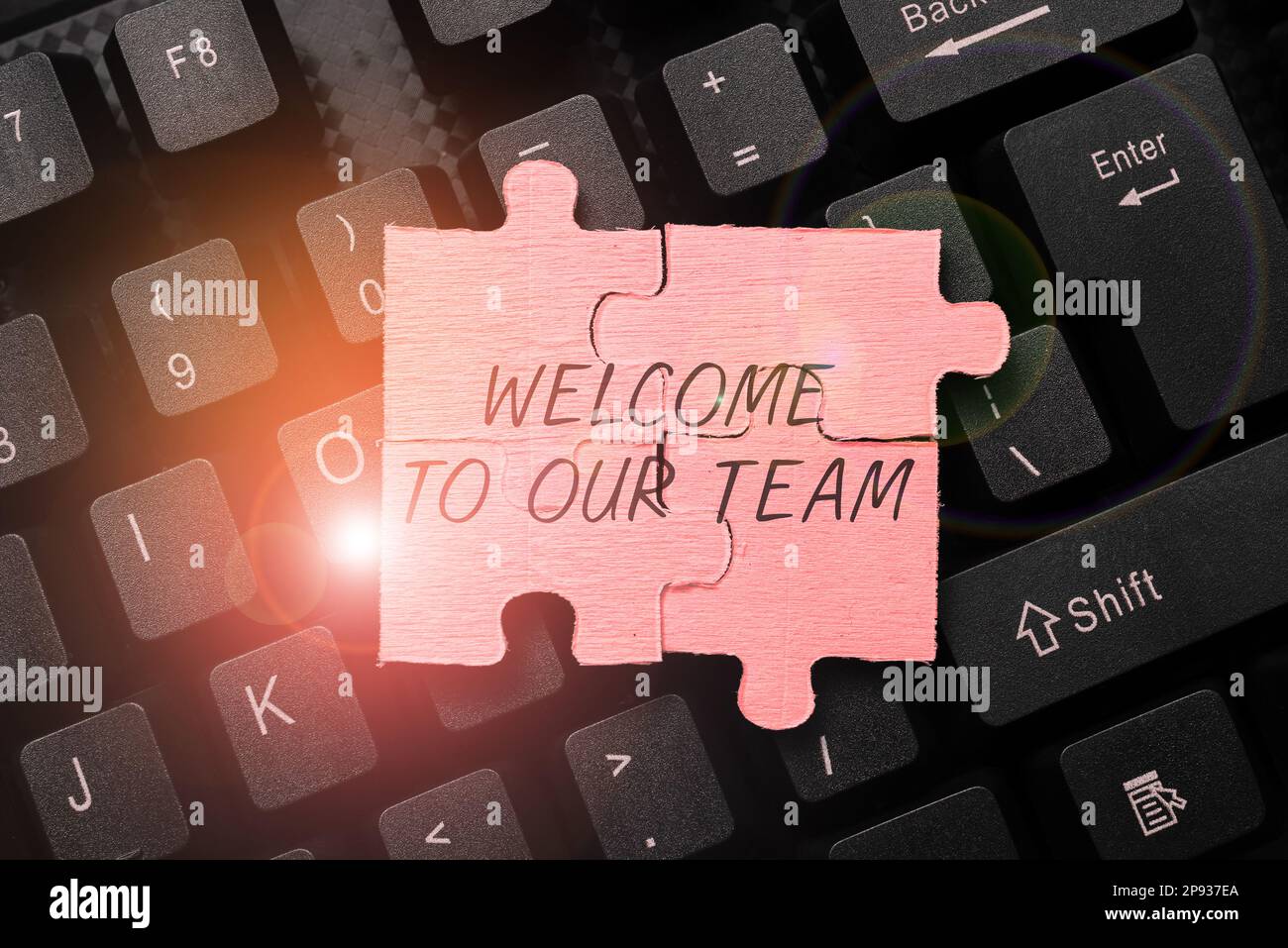 Text caption presenting Welcome To Our Team. Word Written on ...