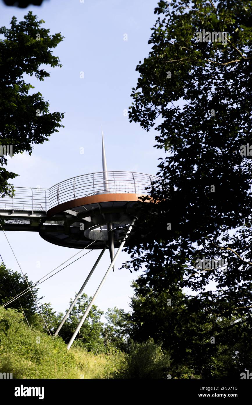 Viewing platform Biggeblick in Sauerland, Germany Stock Photo - Alamy