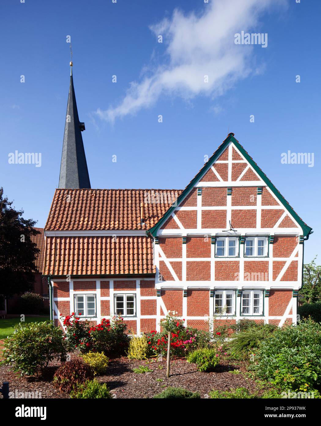 St. Nikolai Church, Historic Half-Timbered Houses, Borstel, Jork Parish ...