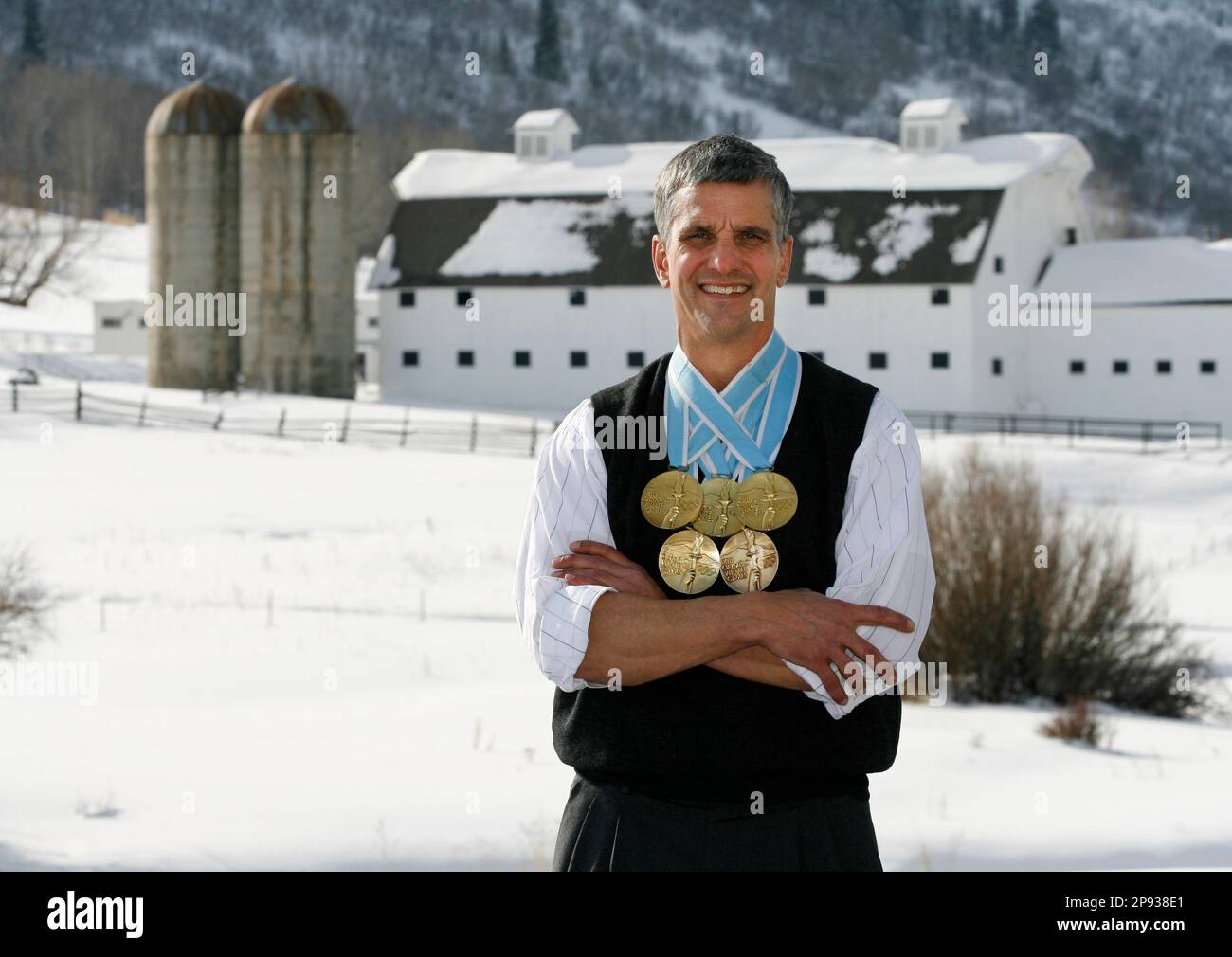 FILE - Dr. Eric Heiden, winner of five gold medals in speedskating at ...