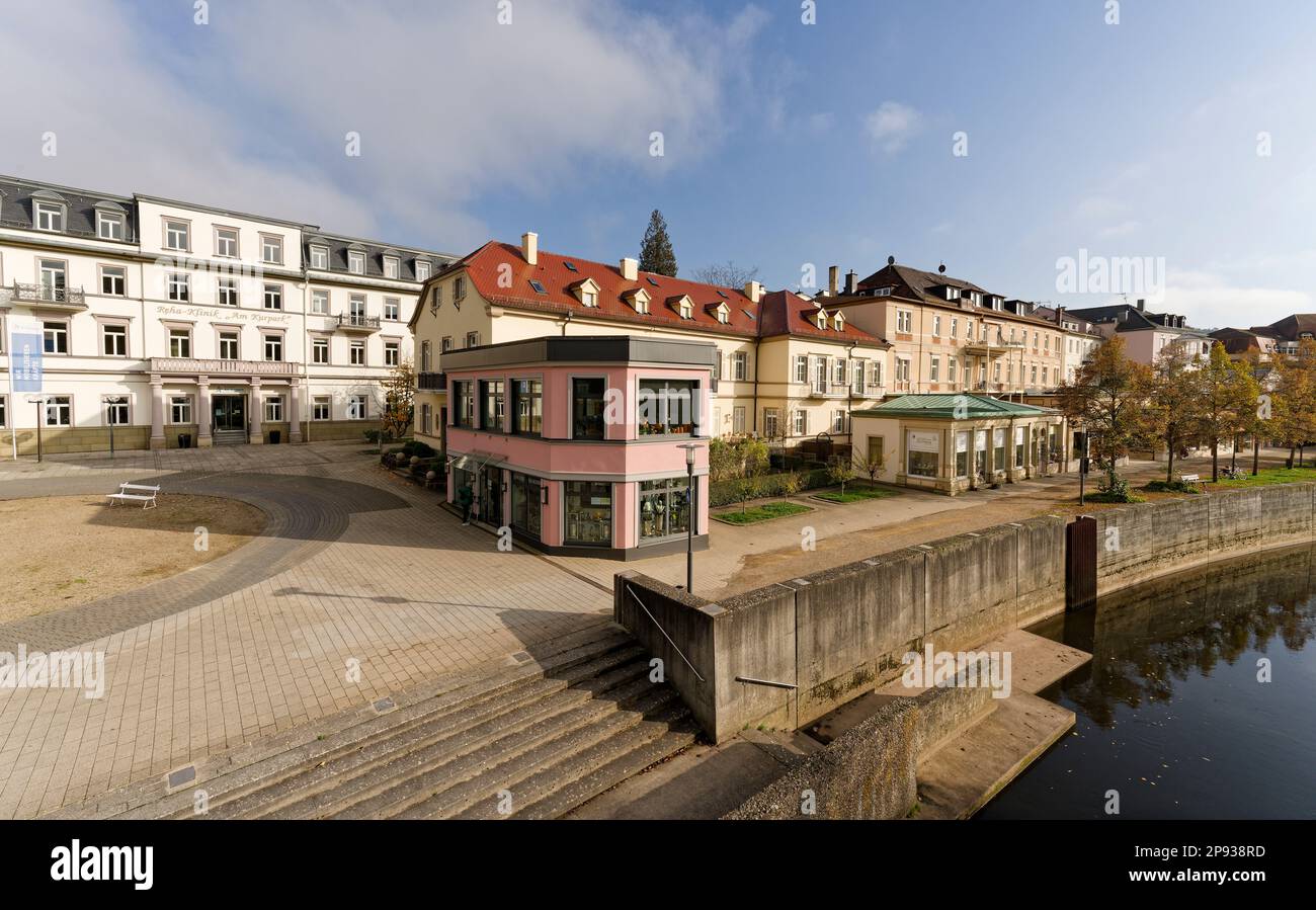 Spa architecture in the state spa Bad Kissingen, Lower Franconia ...