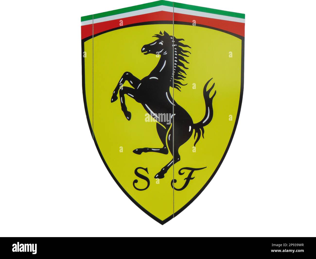 Ferrari logo isolated on white background Stock Photo - Alamy