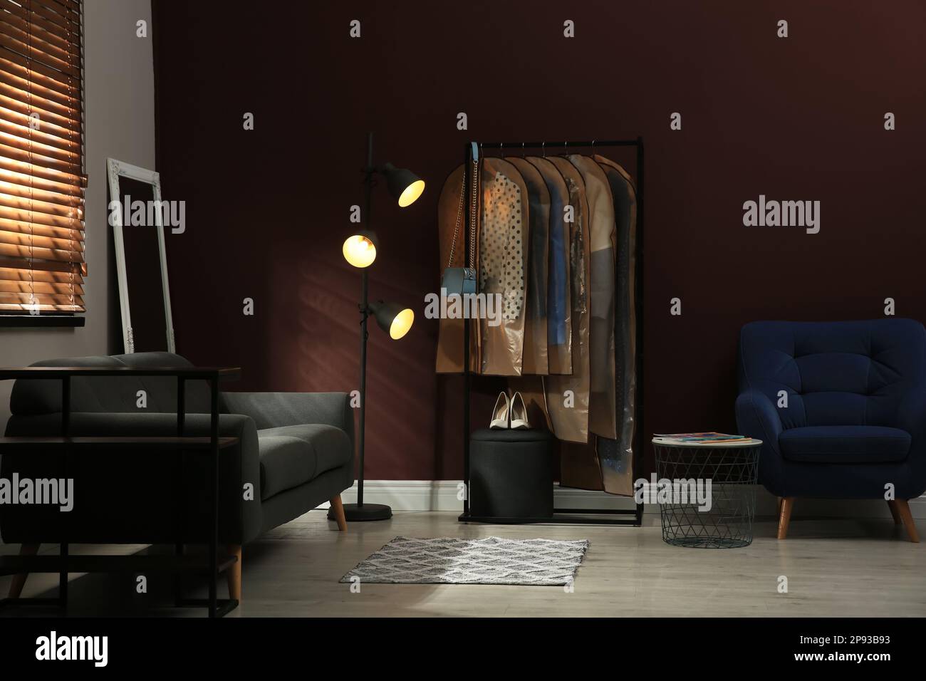 Garment bag in closet hi-res stock photography and images - Alamy