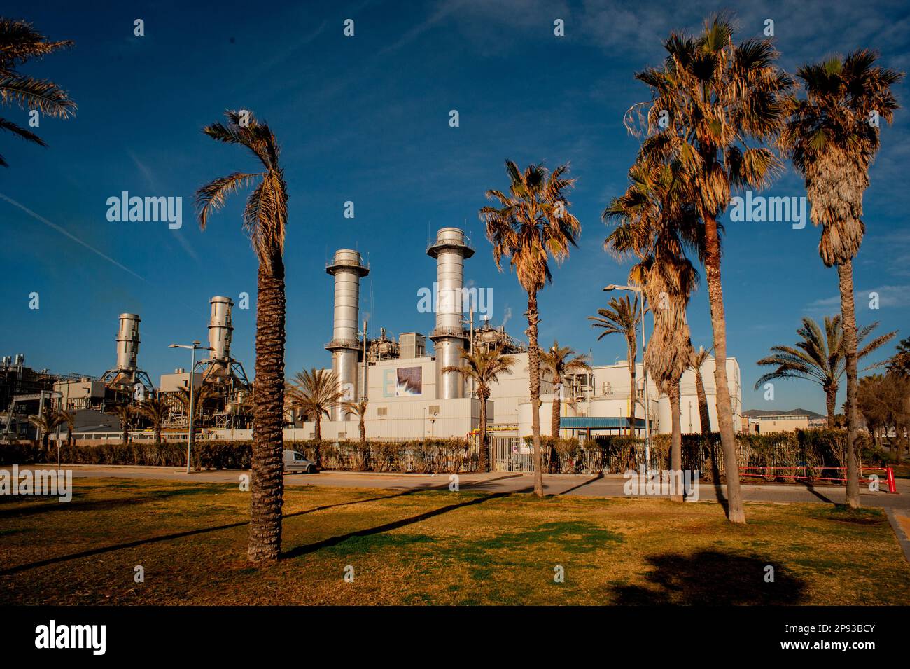 Combined cycle thermoelectric plant Besos Power Station located in Sant ...