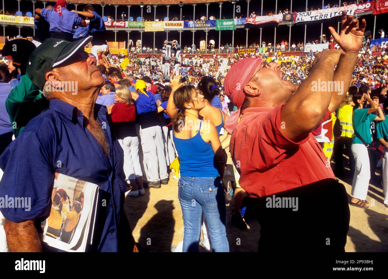 Audience and `Cap de colla´(group leader) of Xicots de Vilafranca ...