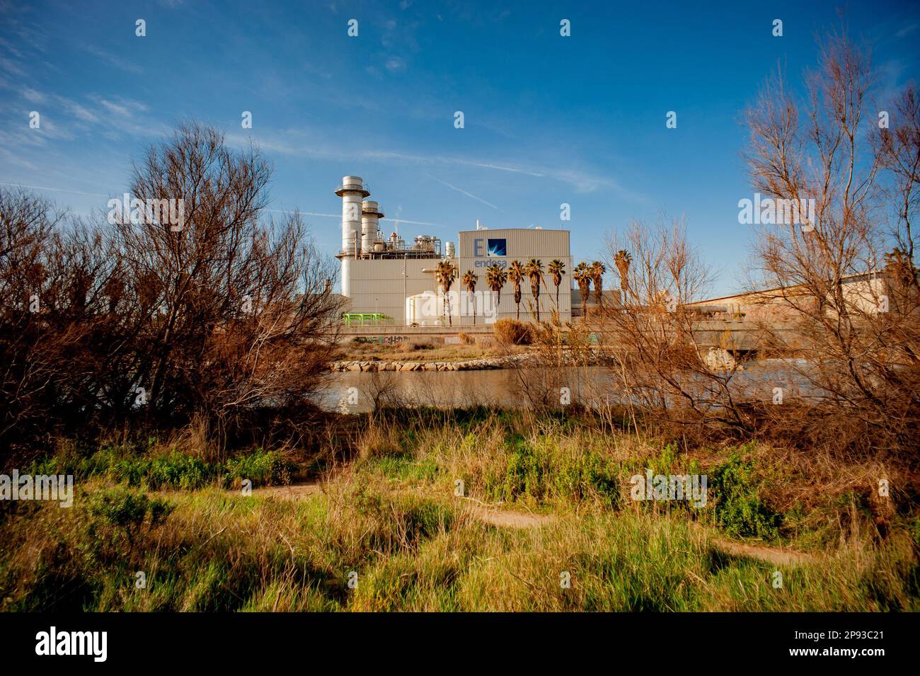 Combined cycle thermoelectric plant Besos Power Station located in Sant ...