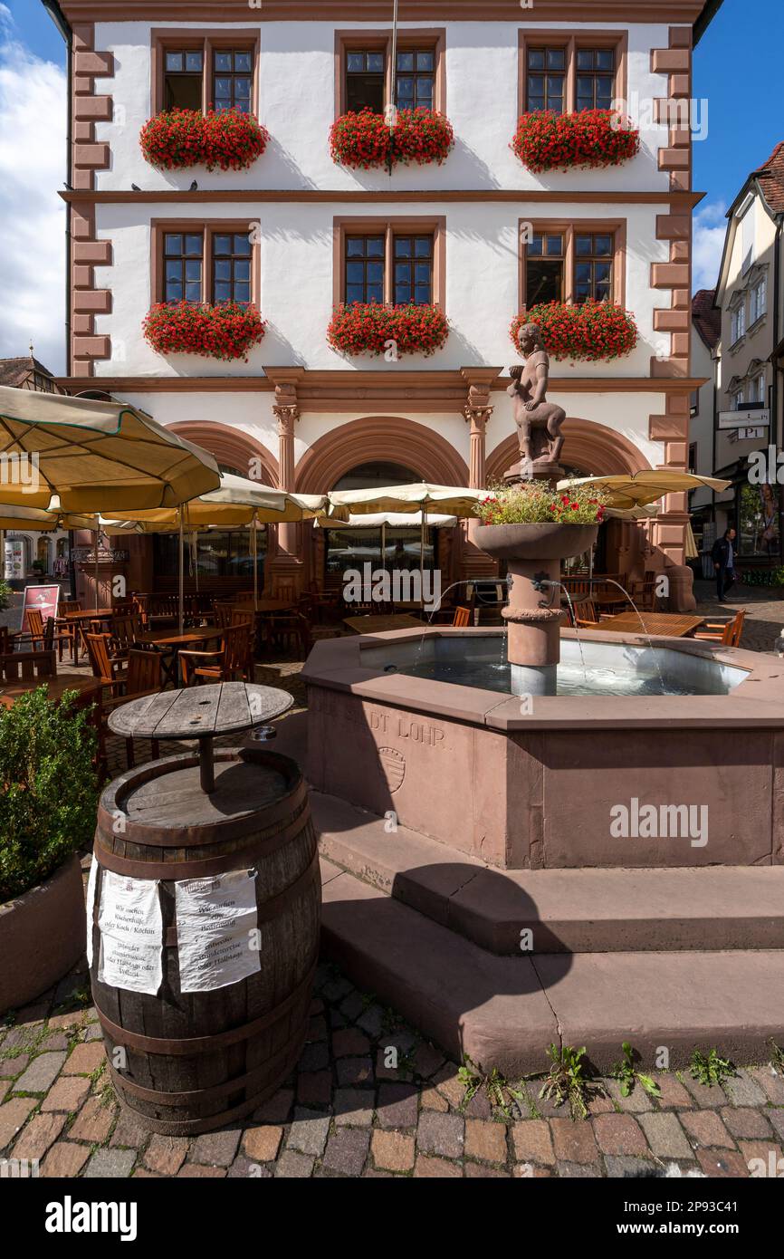 Historic town center of Lohr am Main, Main-Spessart County, Lower ...