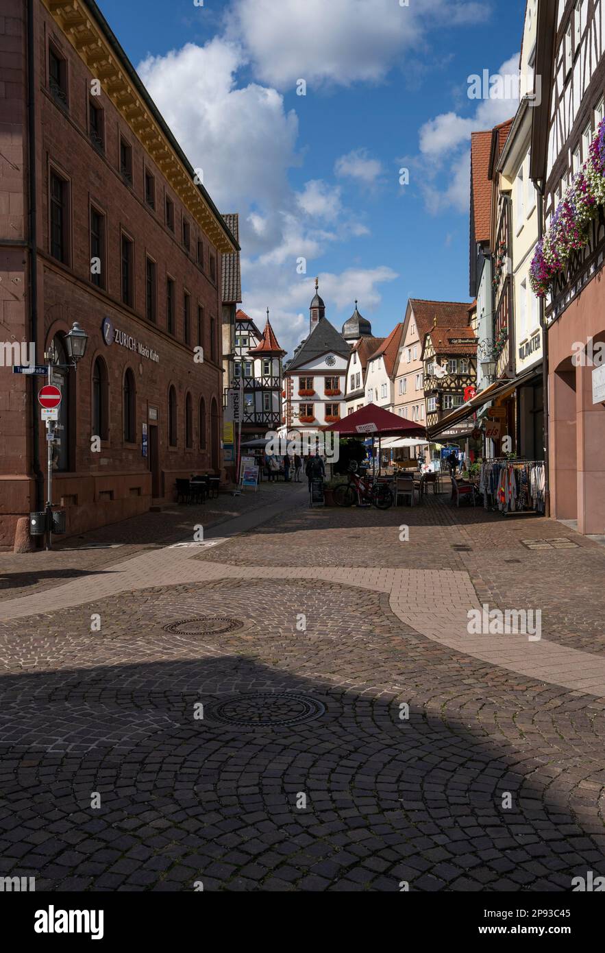 Historic town center of Lohr am Main, Main-Spessart County, Lower ...
