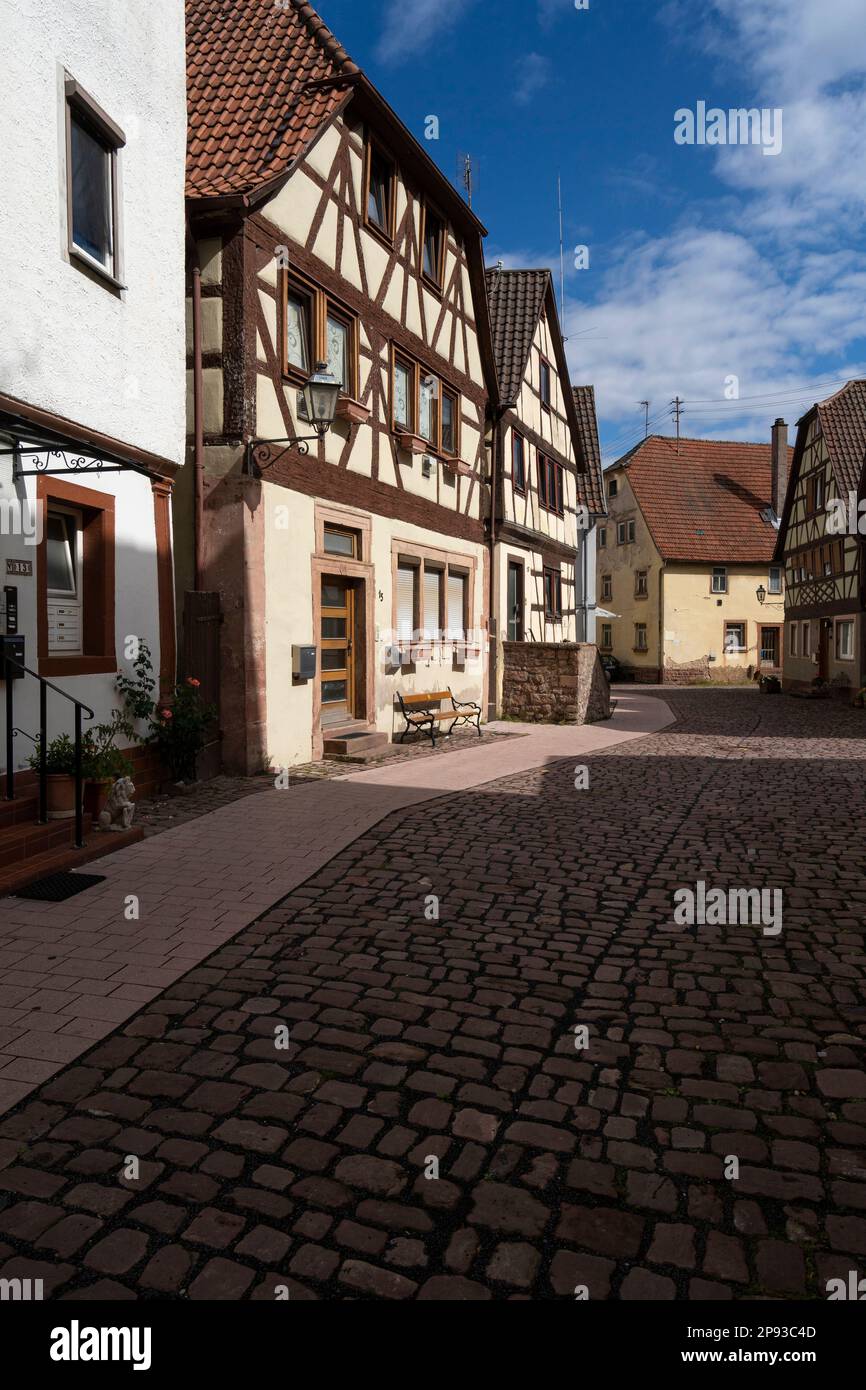 Historic town center of Lohr am Main, Main-Spessart County, Lower ...