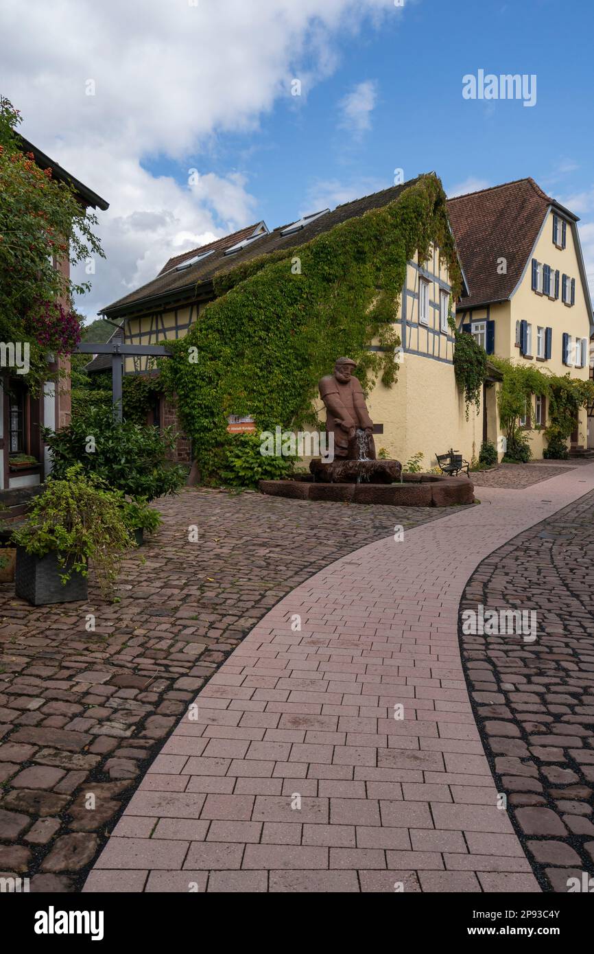 Historic town center of Lohr am Main, Main-Spessart County, Lower ...