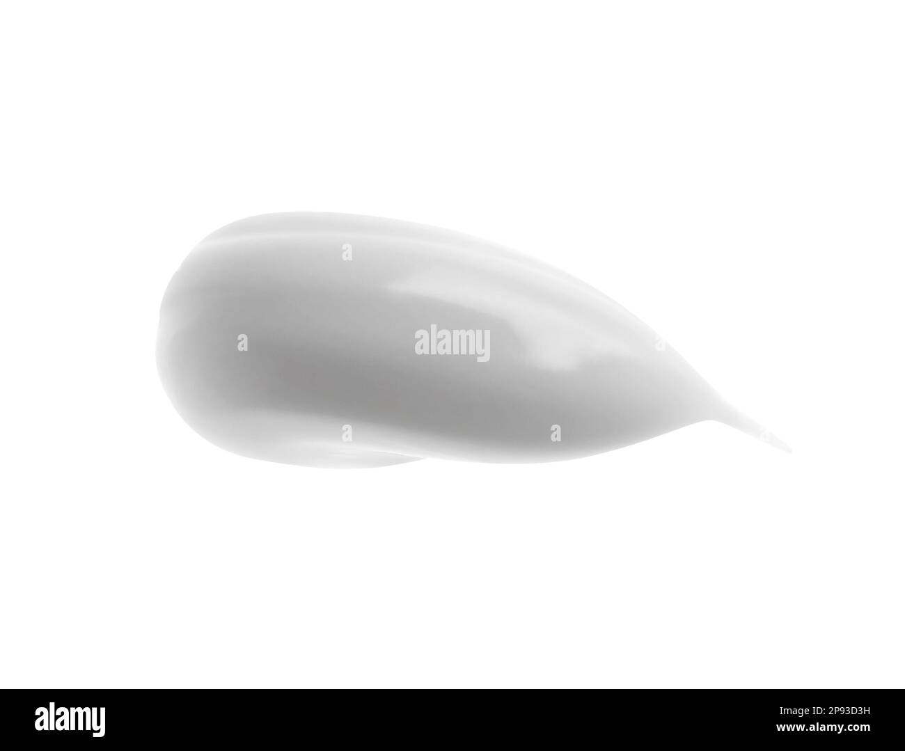 Smear of toothpaste isolated on white, top view Stock Photo - Alamy
