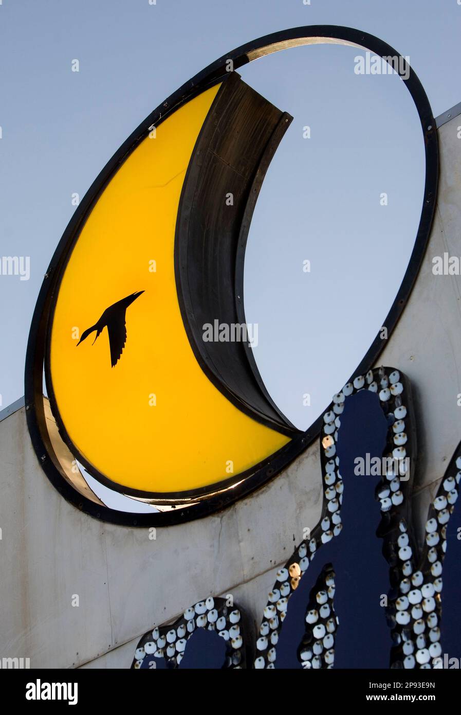 A crescent moon decorates the outside roof line of the Moondance Diner ...