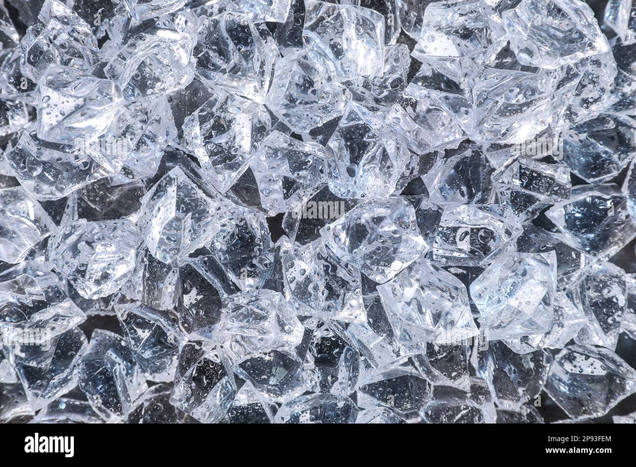 Pile of crushed ice as background, top view Stock Photo - Alamy