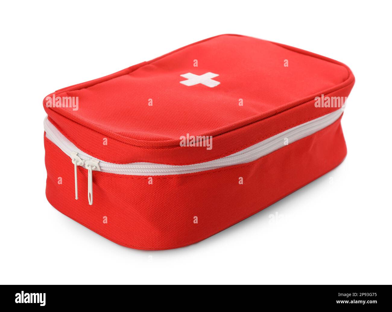 First aid kit bag on white background. Health care Stock Photo - Alamy