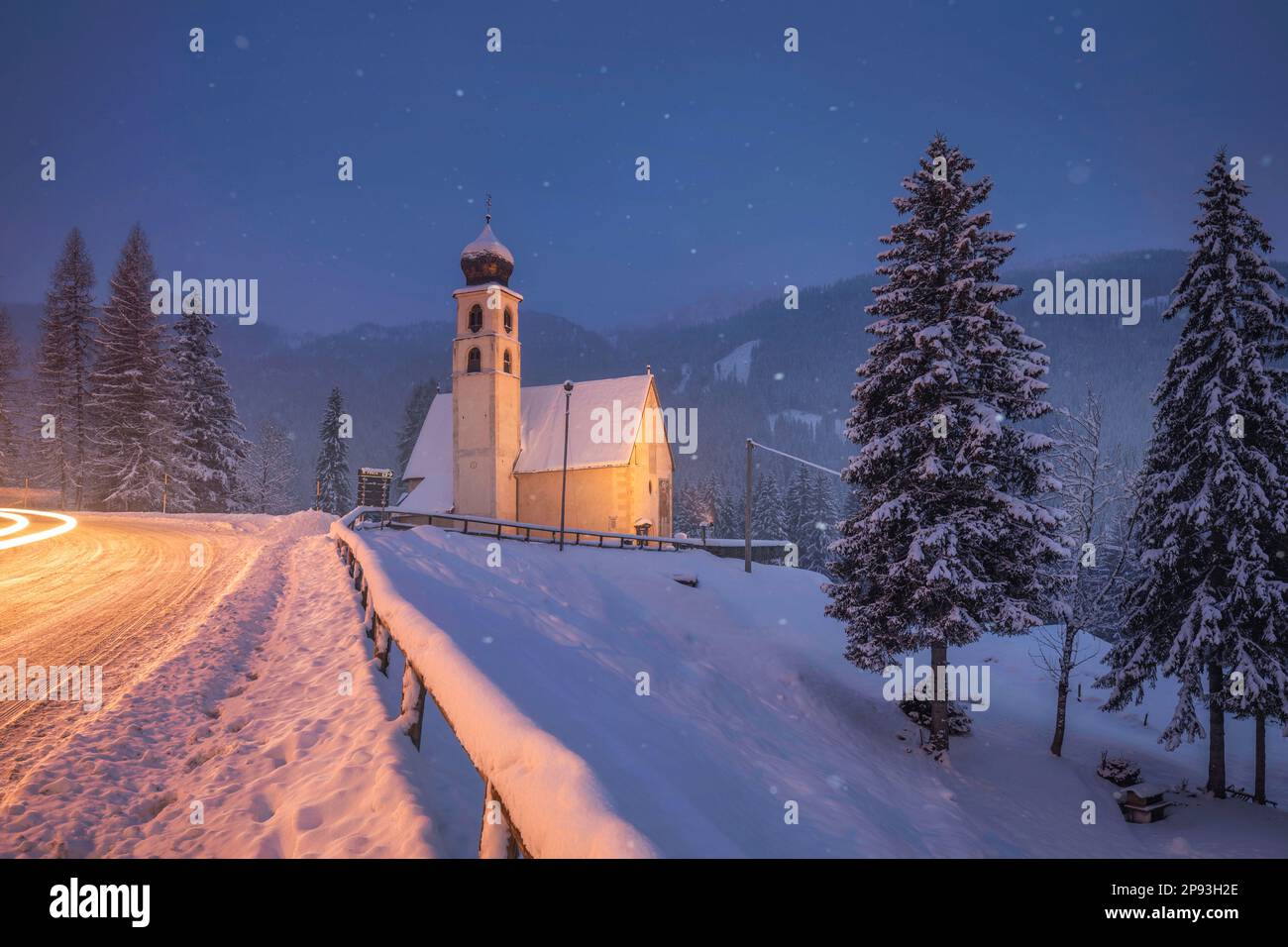 Italy, Veneto, province of Belluno, Selva di Cadore, the ancient gothic ...