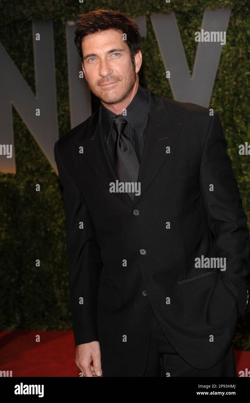 Actor Dylan McDermott arrives at the Vanity Fair Oscar party on Sunday ...