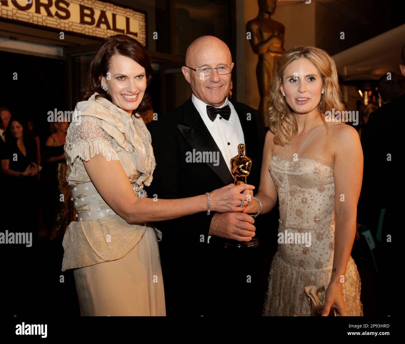 Heath Ledger's mother Sally Bell, from left, father Kim Ledger and ...