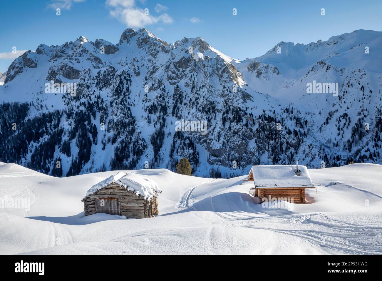 Italy, Trentino Alto Adige, province of Trento, San Giovanni di Fassa ...