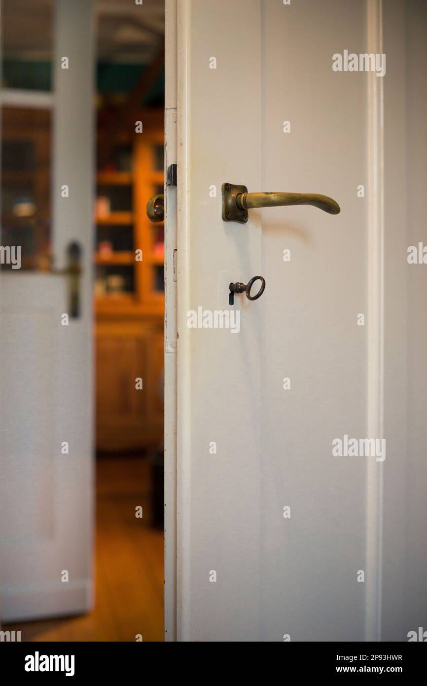 Opened wooden door closet hi-res stock photography and images - Alamy