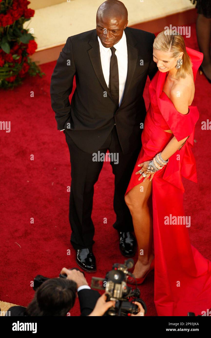 Singer Seal and his wife model Heidi Klum arrive at the 81st Academy ...