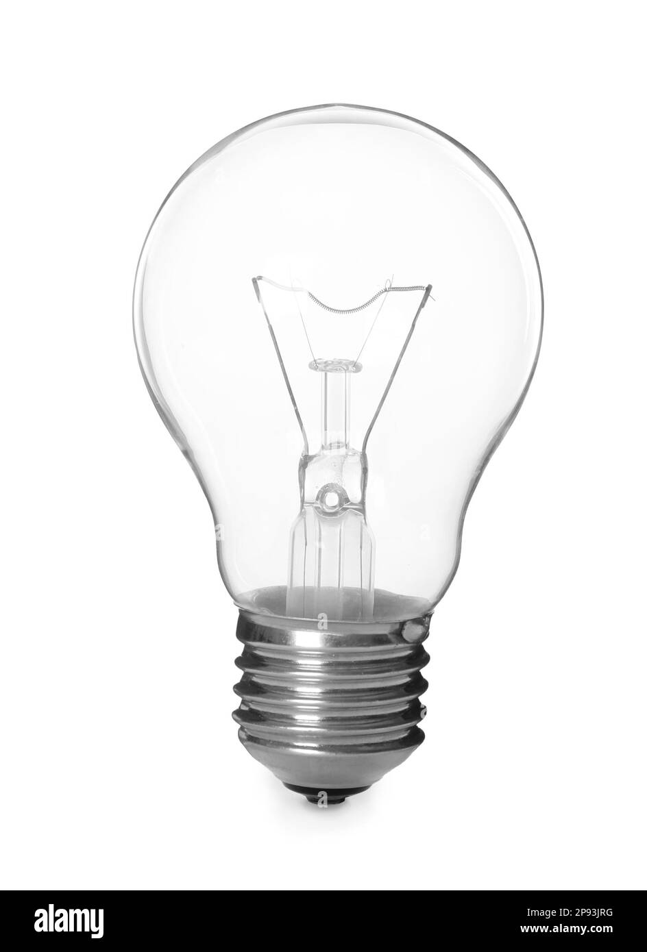 New modern light bulb isolated on white Stock Photo - Alamy