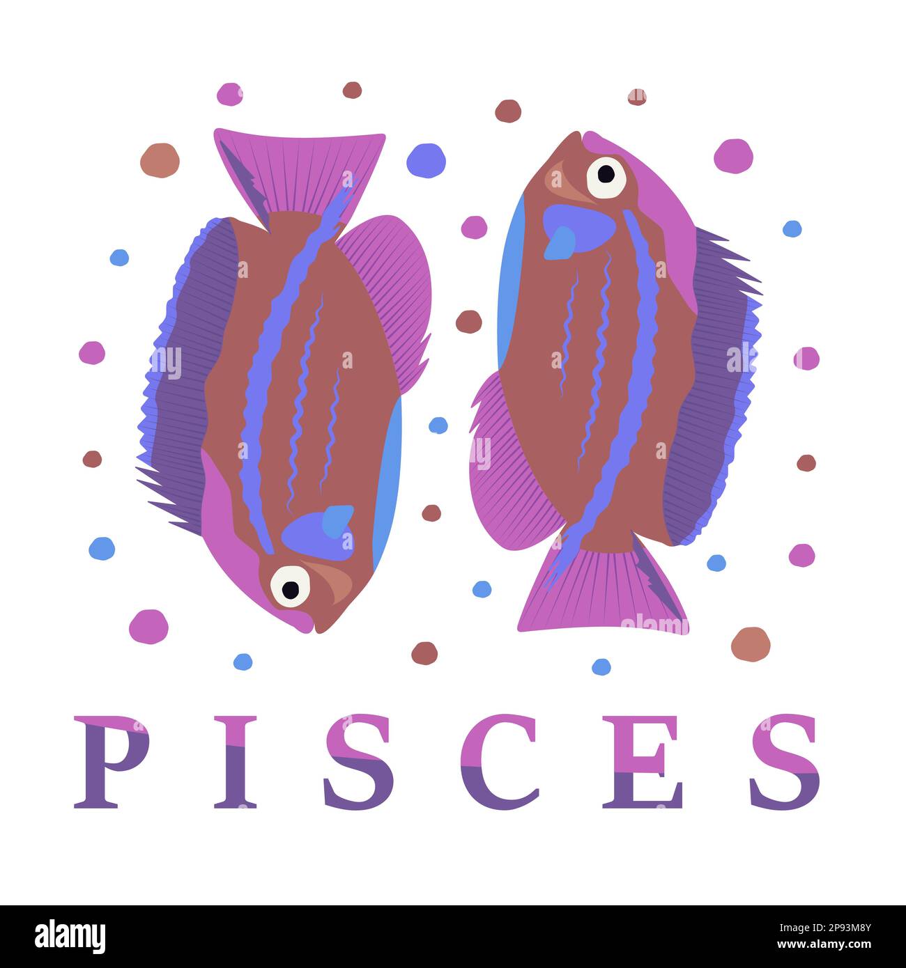 Pisces zodiac sign text Stock Vector Images - Alamy