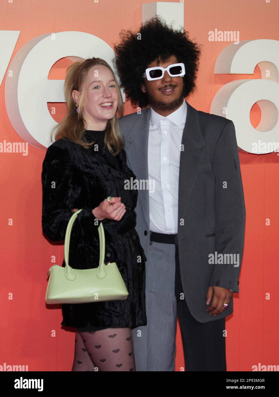 London, UK. Nathan Bryon (Right) and guest at the Rye Lane UK premiere ...