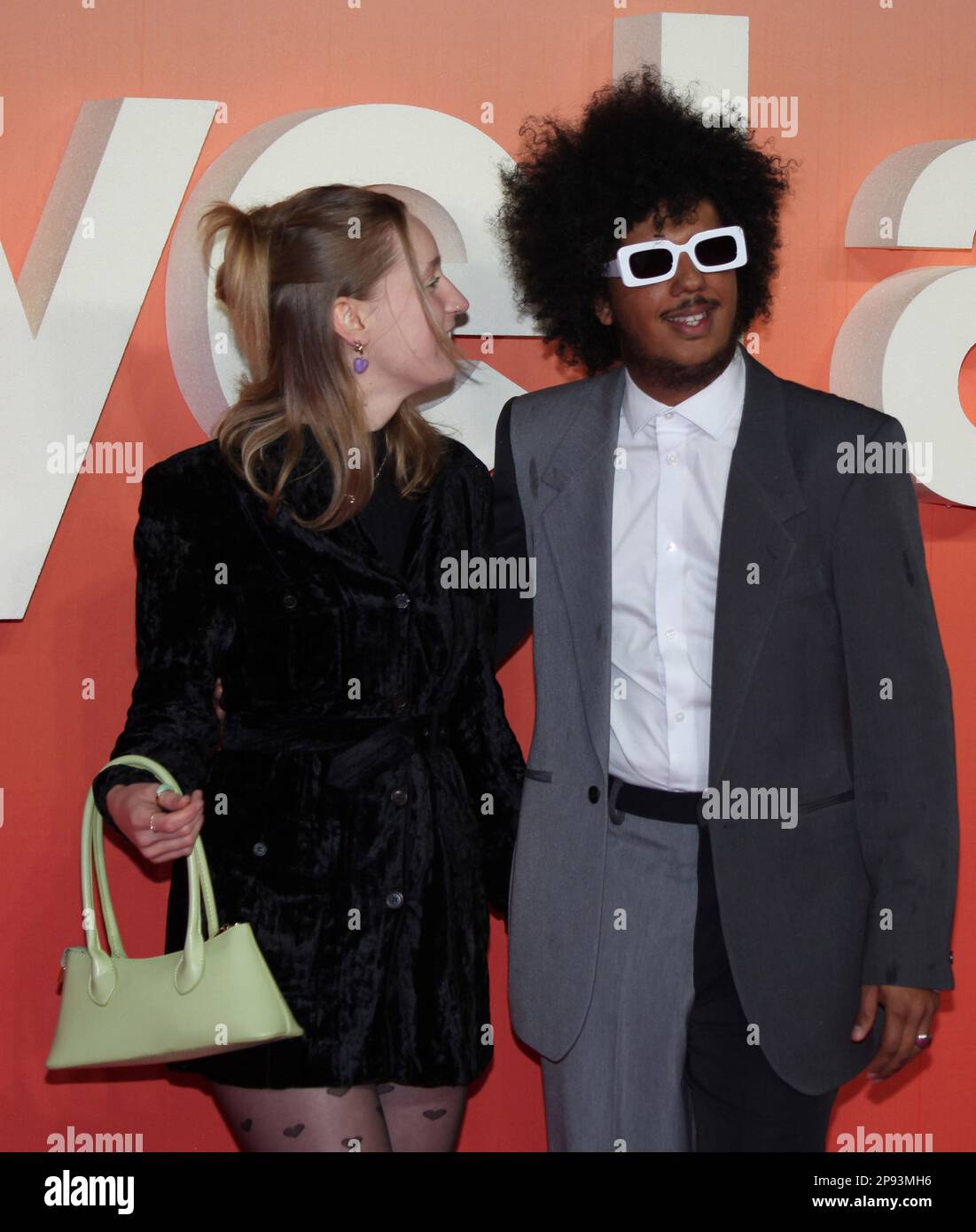 London, UK. Nathan Bryon (Right) and guest at the Rye Lane UK premiere ...