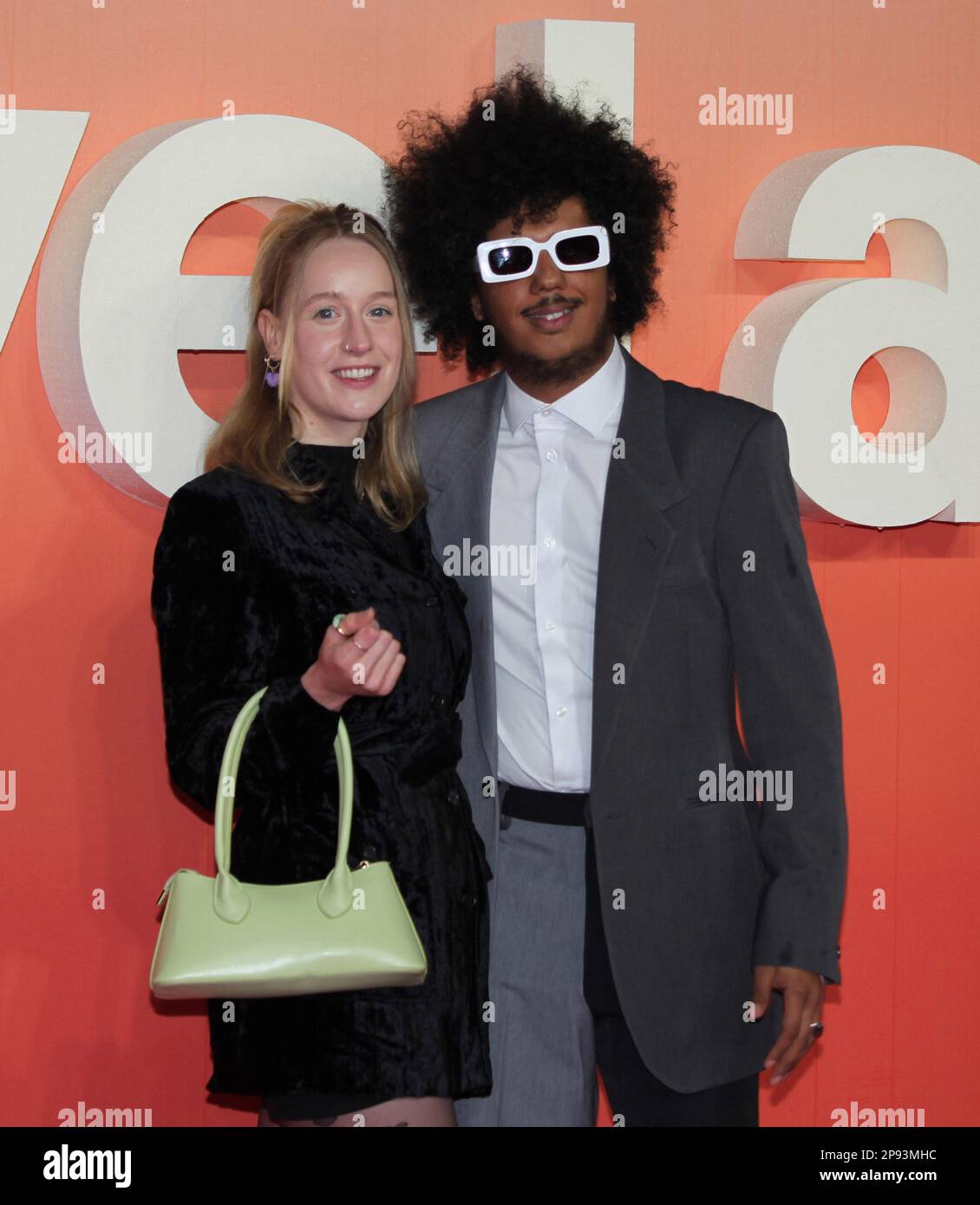 London, UK. Nathan Bryon (Right) and guest at the Rye Lane UK premiere ...