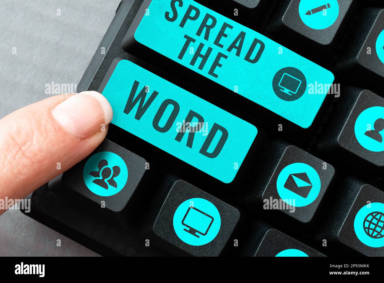 Inspiration showing sign Spread The Word. Word Written on share the ...
