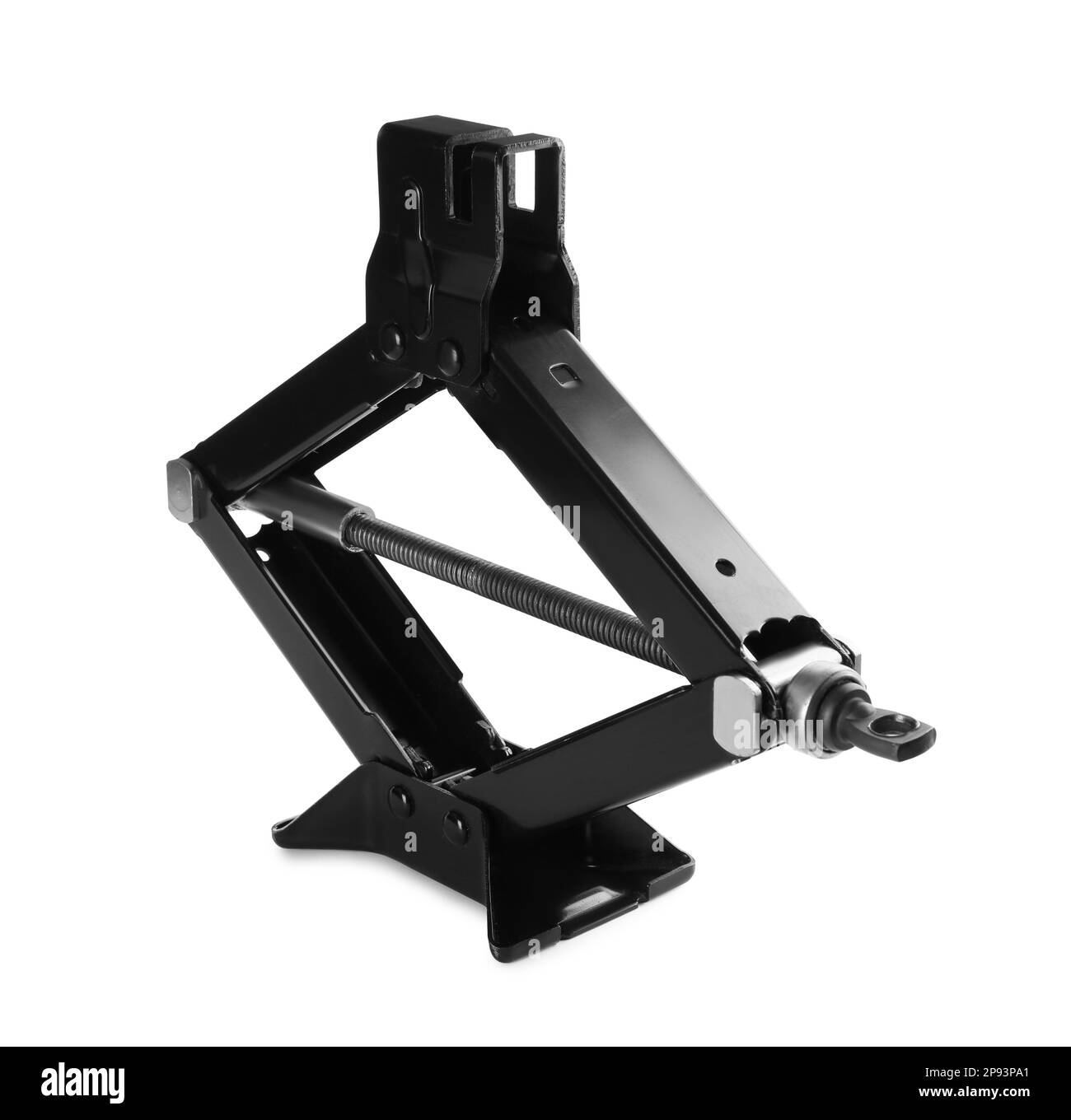 Mechanic lifting car jack Cut Out Stock Images & Pictures - Alamy