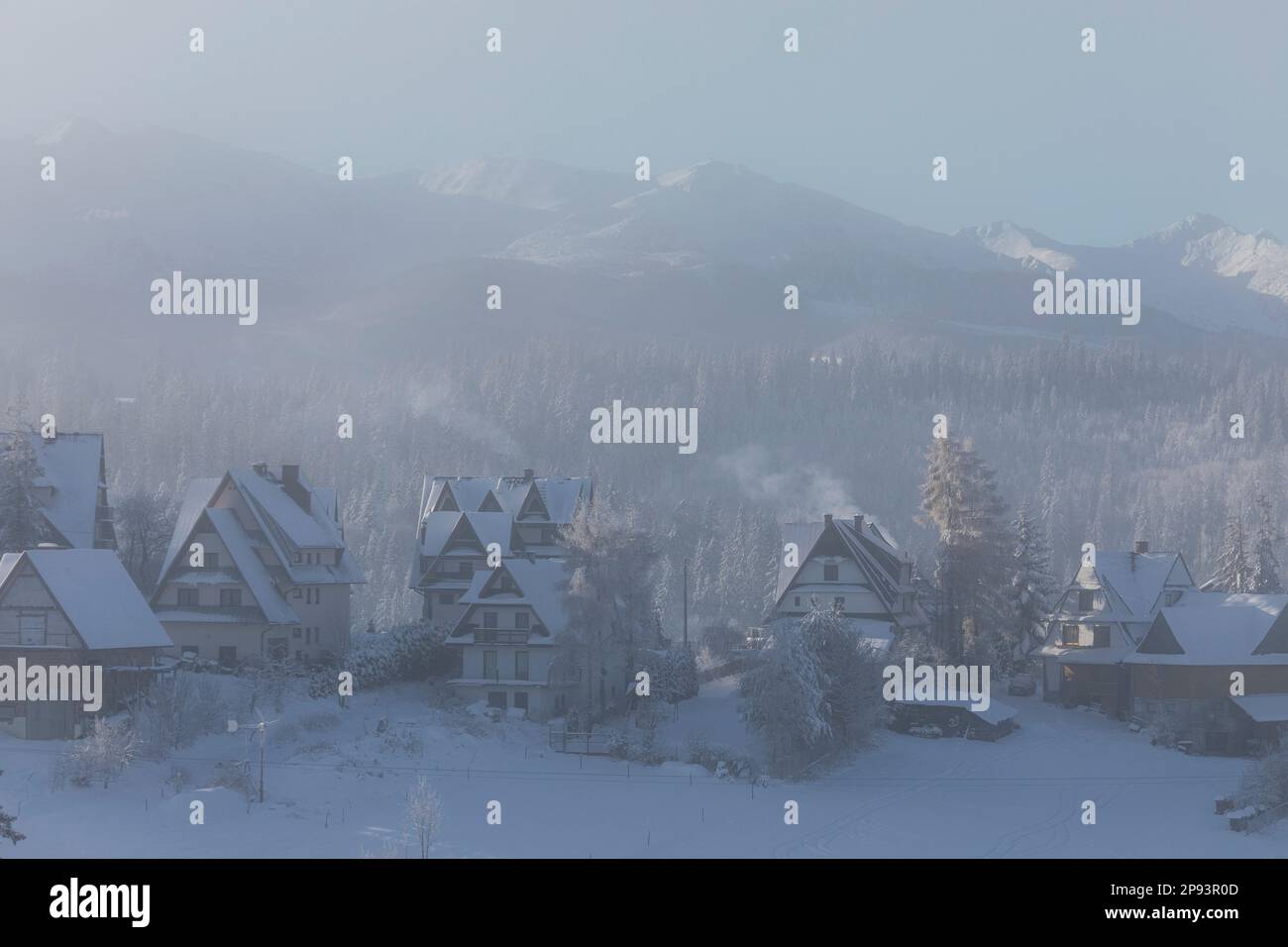 Europe, Poland, Lesser Poland, Tatra Mountains, Podhale, view from ...